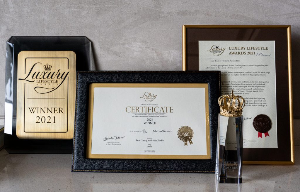 Exciting Interior Design Awards Won By Talati and Partners